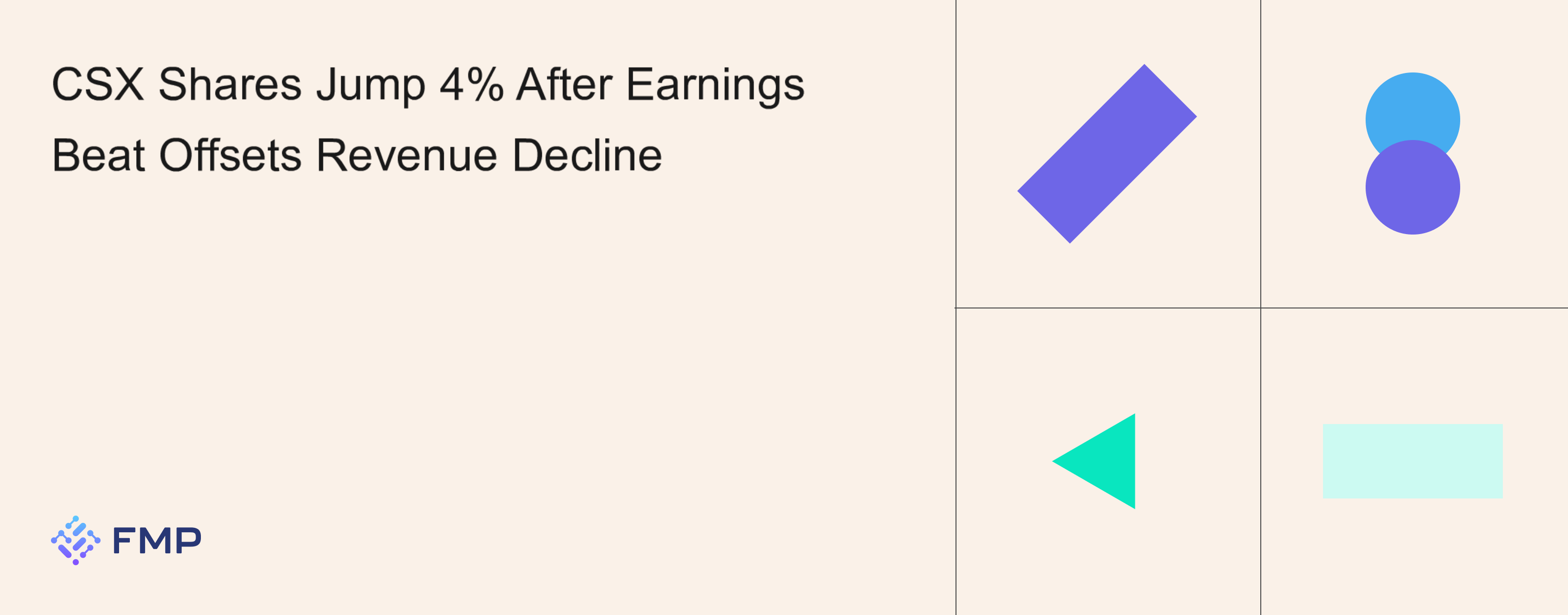 CSX Shares Jump 4% After Earnings Beat Offsets Rev... | FMP